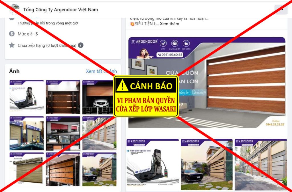 THƯ CẢNH BÁO HÀNG GIẢ, HÀNG NHÁI CỬA WASAKI - Wasaki.vn